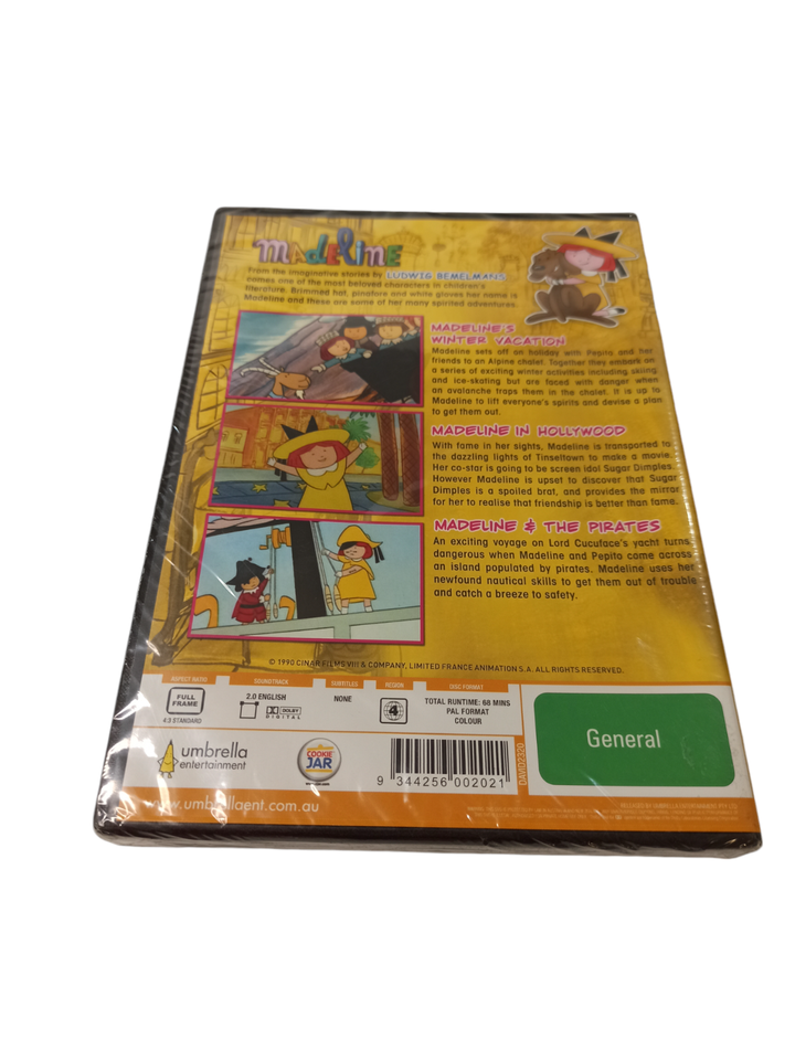 Madeline & The Pirates DVD Animation Children Family Adventure R0 Brand ...