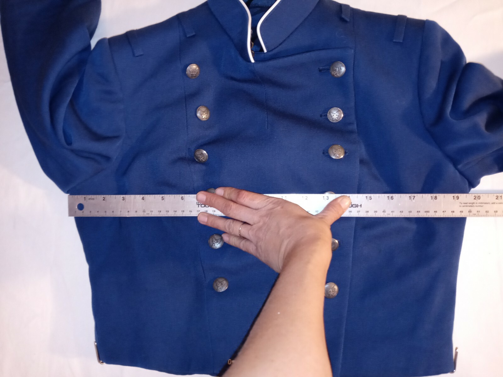 USAF AIR FORCE ACADEMY CADET PARADE UNIFORM JACKET 20 SLEEVE WOMENS 16 ...