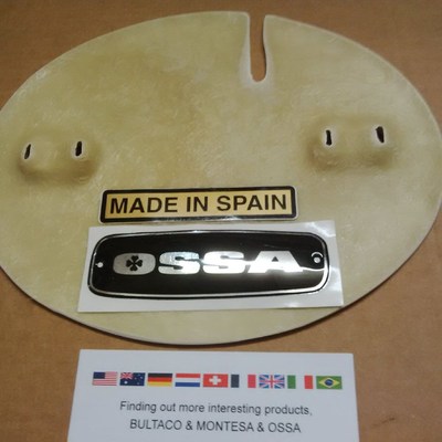 FRONT NUMBER PLATE OSSA PHANTOM FRONT NUMBER PLATE OSSA PHANTOM | eBay ...