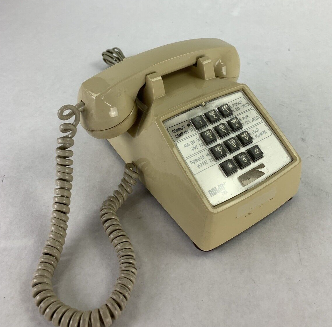 Vintage Rolm CBX Phone Push Button Phone Cream Parts and Repair | eBay