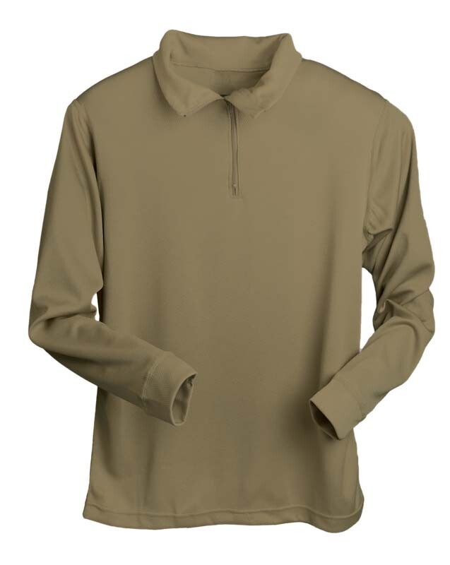 NEW US ARMY TAN 499 UNITED JOIN FORCES A04C102 LAYER 2 1/4 ZIP TOP ...