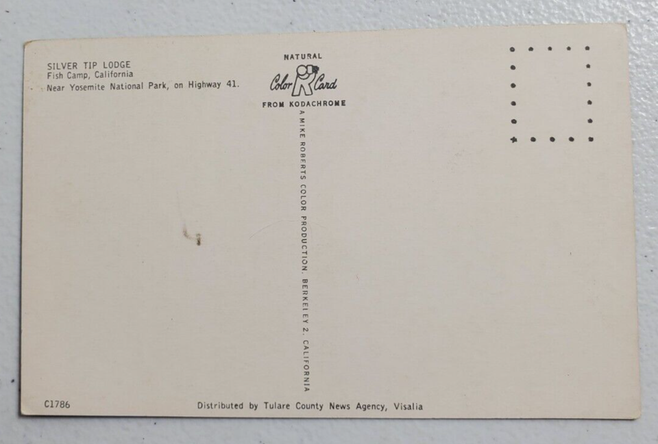 Fish Camp California Silver Tip Lodge Postcard | eBay