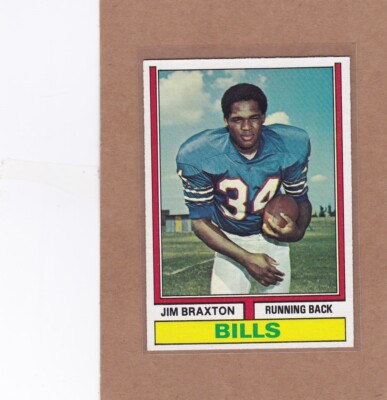1974 TOPPS FOOTBALL JIM BRAXTON #487 BILLS EXMT *A23644 | eBay