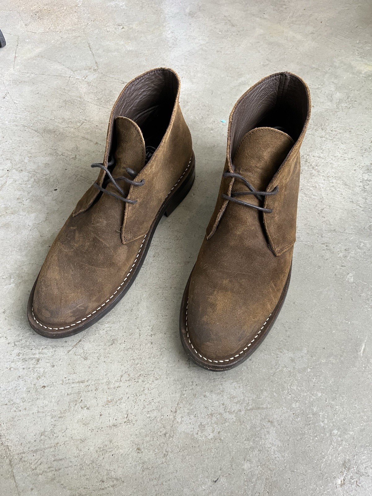 Thursday Scout Mocha Waxed Suede Chukka Boots Men's US 9 | eBay
