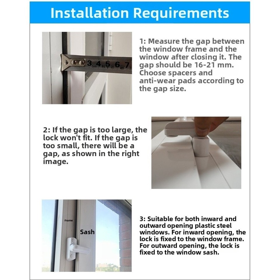 T Lock Casement Window Latch in Aluminum Alloy for Secure Window ...