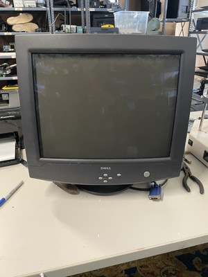 Vintage 2001 Dell E771P 17" 1024X768 85Hz CRT Computer Monitor VGA ...