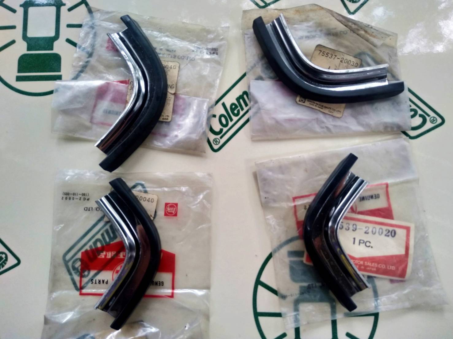 toyota corona rt100 front windshild cover mould joint nos | eBay