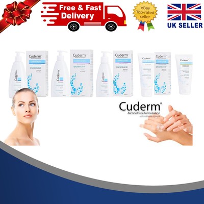 Cuderm Cream & Lotion Suitable for Dry Skin and Eczema-Choose Type&Size ...