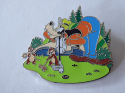 Disney Trading Pin Goofy & Chip n Dale Playing Golf | eBay