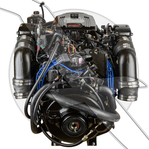 Mercruiser 383 MPI Stroker Bravo Engine Only Marine Complete | eBay