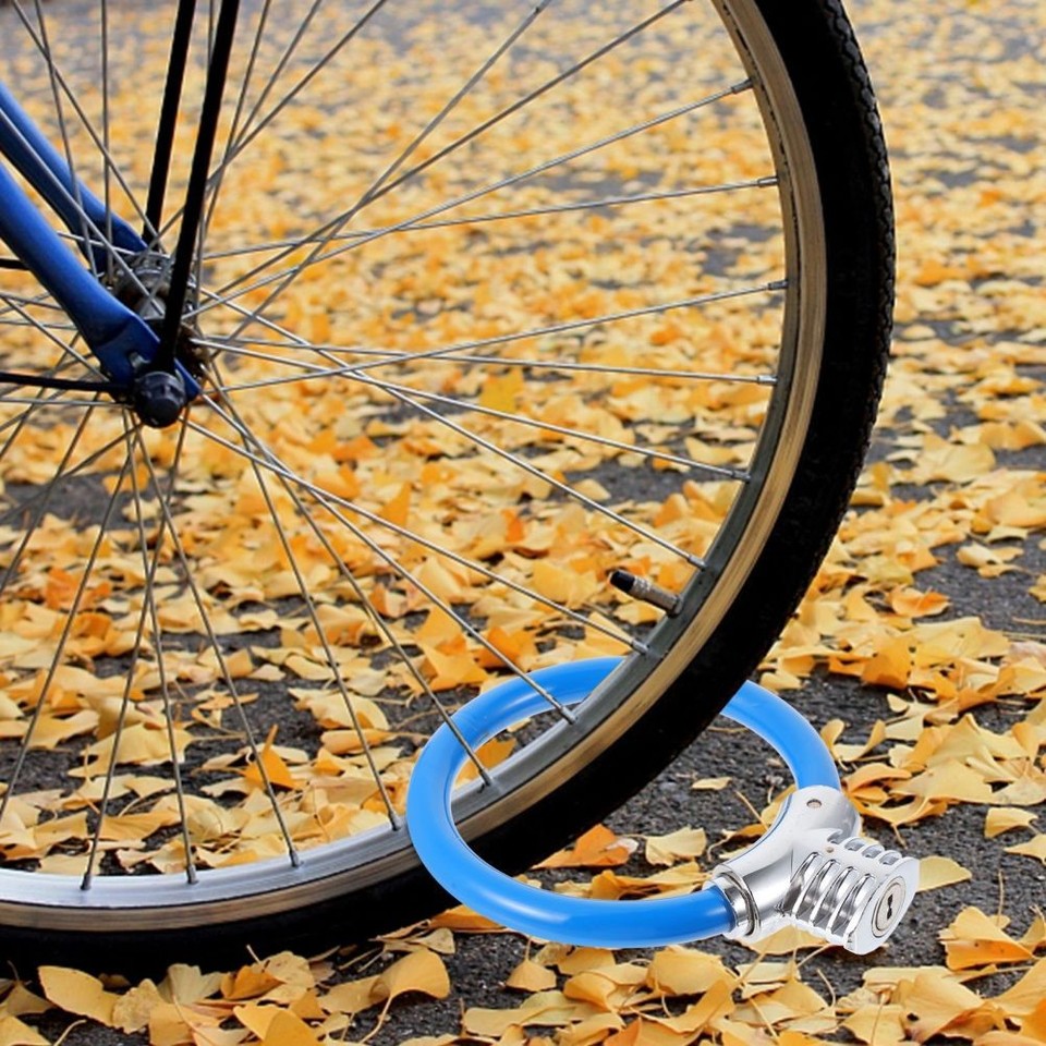 Bike Racket Lock Ring Cable Lock Security Ring Lock Thick Steel Lock ...