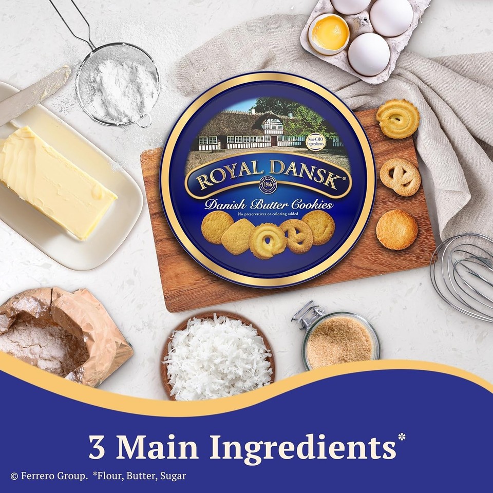 Royal Dansk Danish Butter Cookies, Premium Assorted Cookies in Gift Tin ...