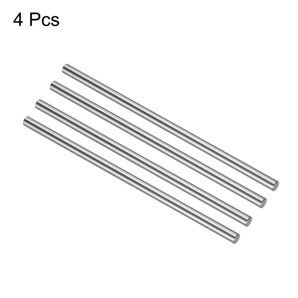 4 Pcs Linear Motion Rod 8mm x 200mm Hardened Steel Chrome Plated Linear ...