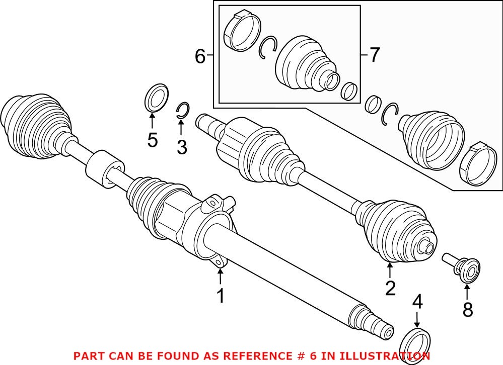 Genuine OEM CV Joint Boot Kit For BMW 31608618546 | eBay