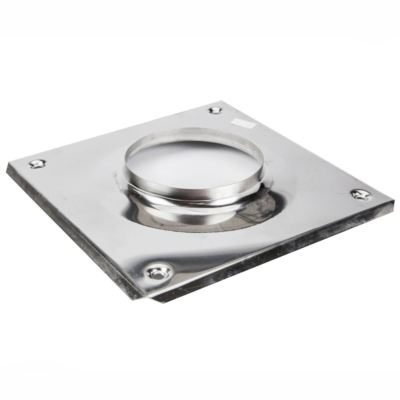 Flat Collar Top Plate Stainless Steel Pipes Stove Chimney Flue 80 ...