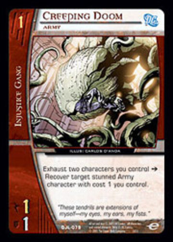 VS System: Creeping Doom, Army [Played] DC Justice League of America ...