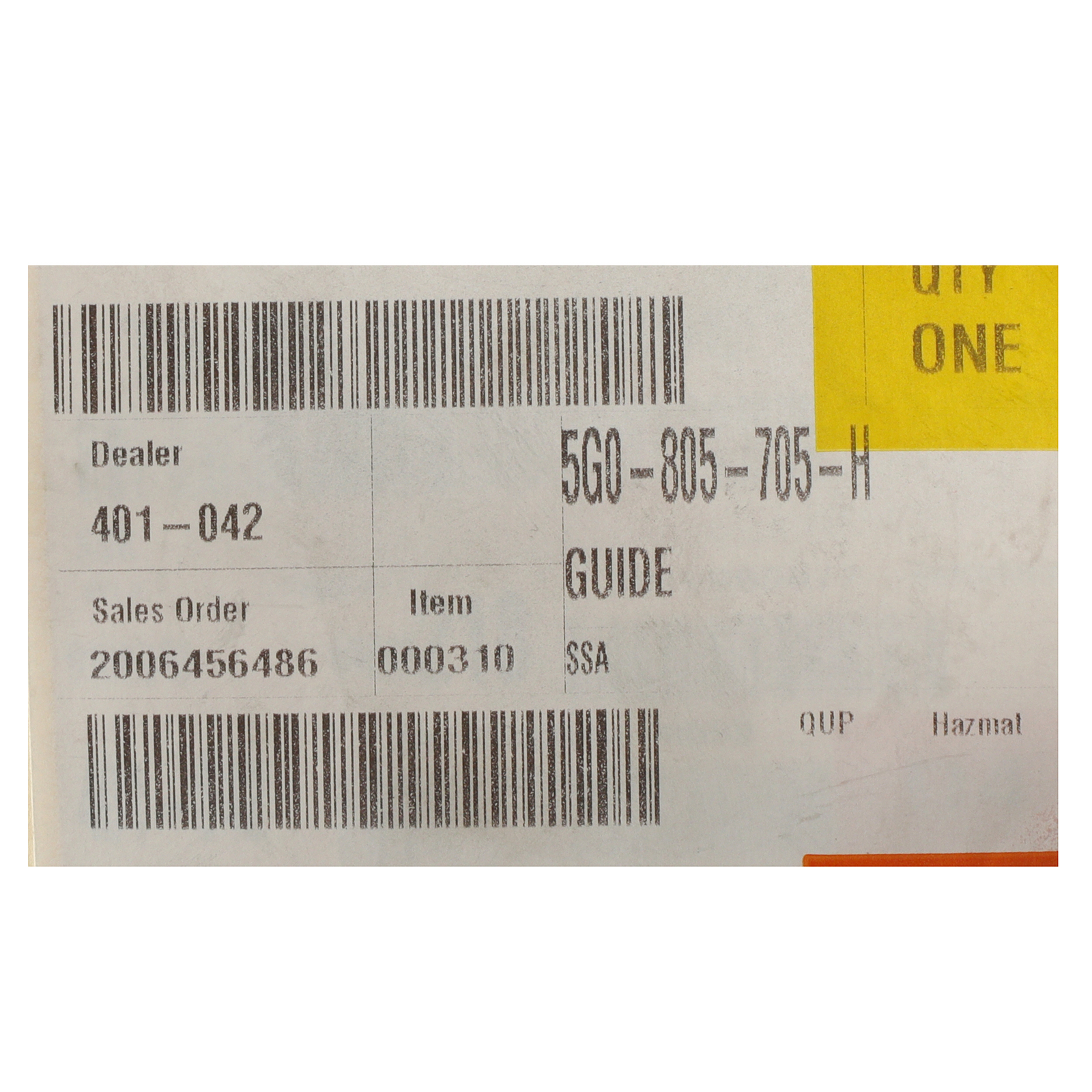 OEM 2015-2017 Volkswagen Air Deflector e-Golf Golf R NEW 5G0-805-705-H ...