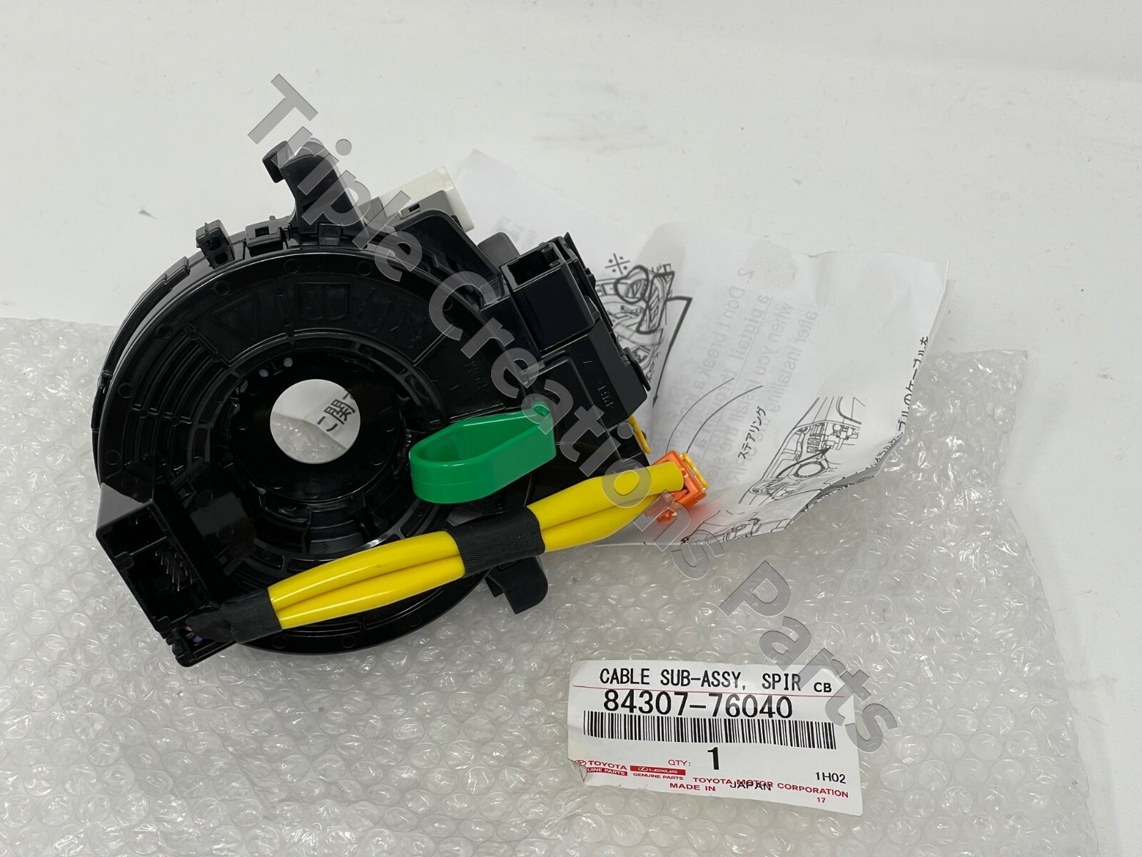 8430776040 Genuine Toyota Cable Sub-Assy Spiral With Sensor 84307-76040 ...