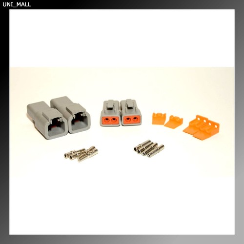 2 x Deutsch DTP 2-Pin Connector Kit,12-14AWG Solid Contacts (Made in ...
