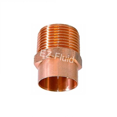 Plumbing 1-1/2" C X MIP LF Copper Male Adapter Pressure Copper Fittings ...