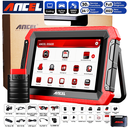 8 inch Bi-directional Scan Tool Bluetooth OBD2 Scanner Car Diagnostic ...