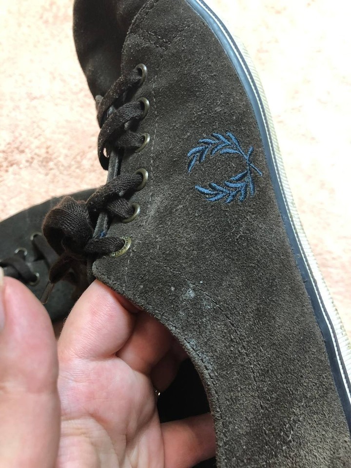 Y2K Low-Top Sneakers Fred Perry logo Vintage Distressed Faded 90s Y2K ...