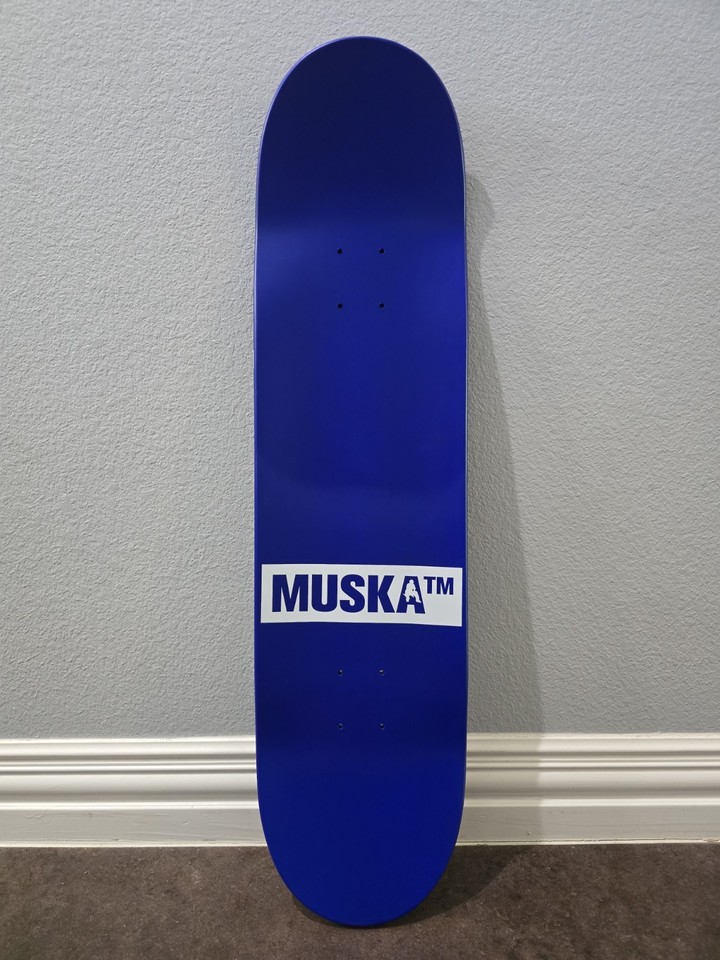 2025 Chad Muska Signed Blue Silhouette Reissue Skateboard Deck LTD Rare ...