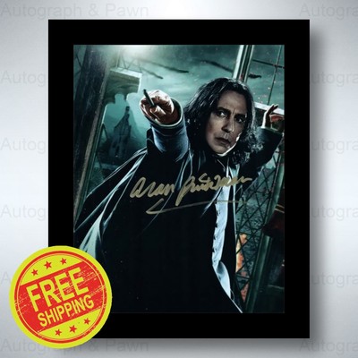 Alan Rickman 8x10 FRAMED AUTOGRAPH RARE PHOTO SIGNATURE REPRINT FAST ...