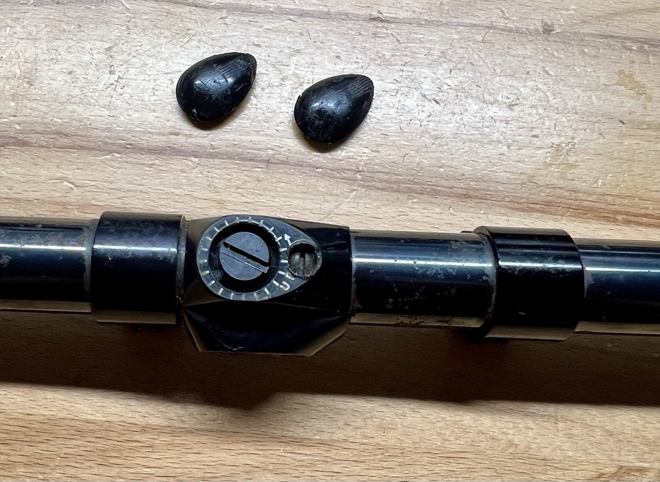 Vintage Weaver Marksman 4x Scope Crosshair w/ Tip-Off Mount for 22 ...