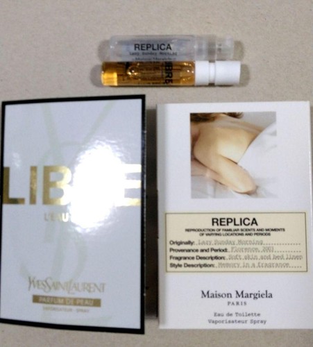Maison Margiela Lazy Sunday Morning 1.2ml & YSL Libre L'Eau 2ml Mini ...