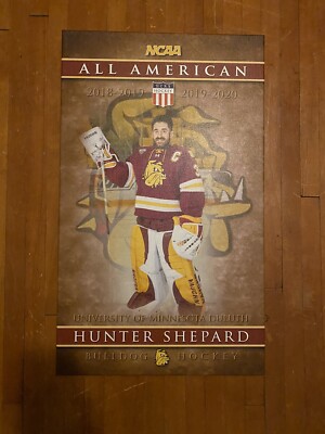 University of Minnesota-Duluth All-American Hunter Shepard Canvas Print ...