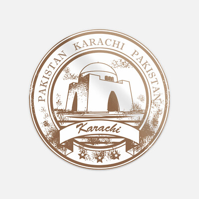 Karachi City Pakistan Travel Grunge Stamp Vinyl Sticker Decal | eBay