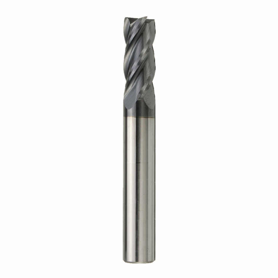 HRC50 10MM Tungsten Carbide End Mill 4 Flute 75MM Length Milling Cutter ...
