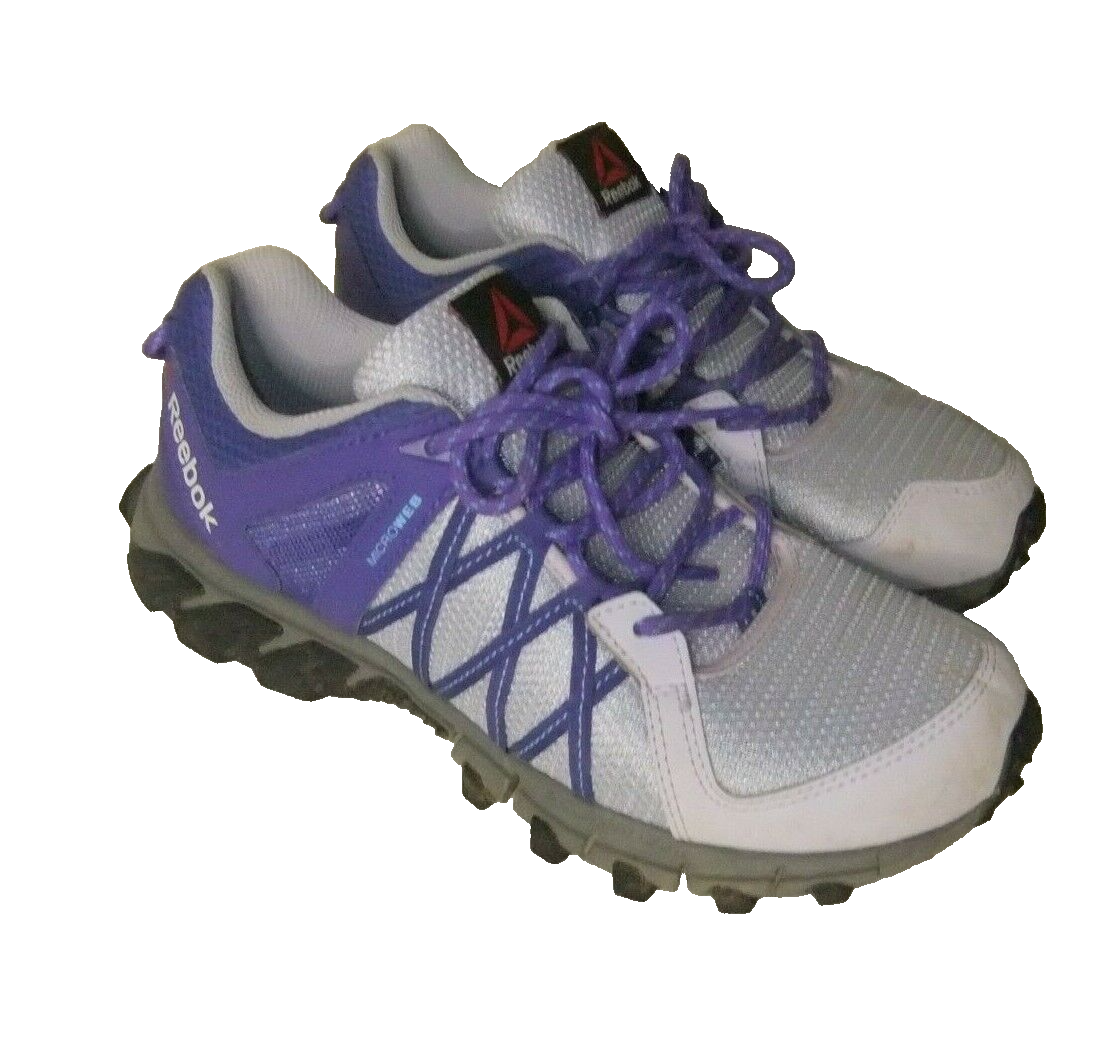 Reebok Womens Microweb AR0159 Blue Gray Running Shoes Sneakers Size 10 ...