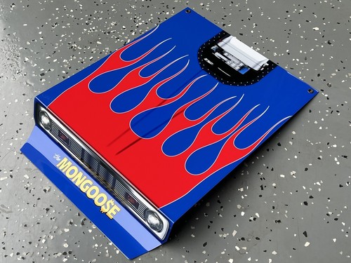 WOW! RACE Funny CAR DRAG RACING Hood Style Sign DRAGSTER Mongoose Tom ...