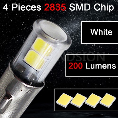 10pcs White BA7S LLB281 GLB281 2835 4 LED Dash Gauge Warning Light Bulb ...