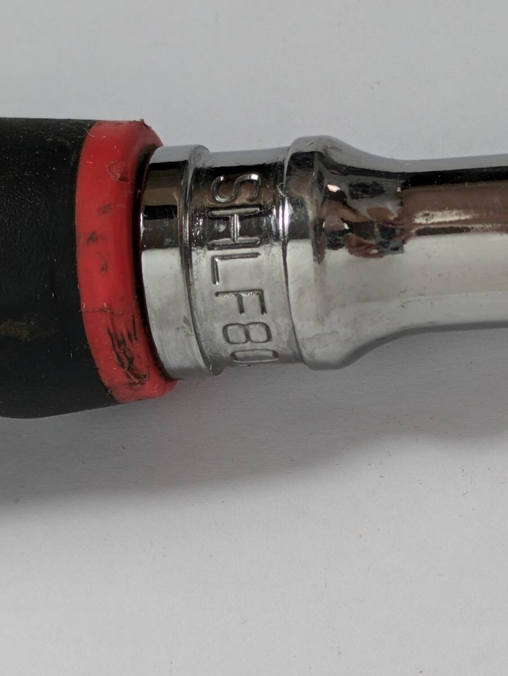 SNAP-ON SHLF80A 1/2" DR Soft Grip Long Handle Flex-Head Ratchet Wren ...