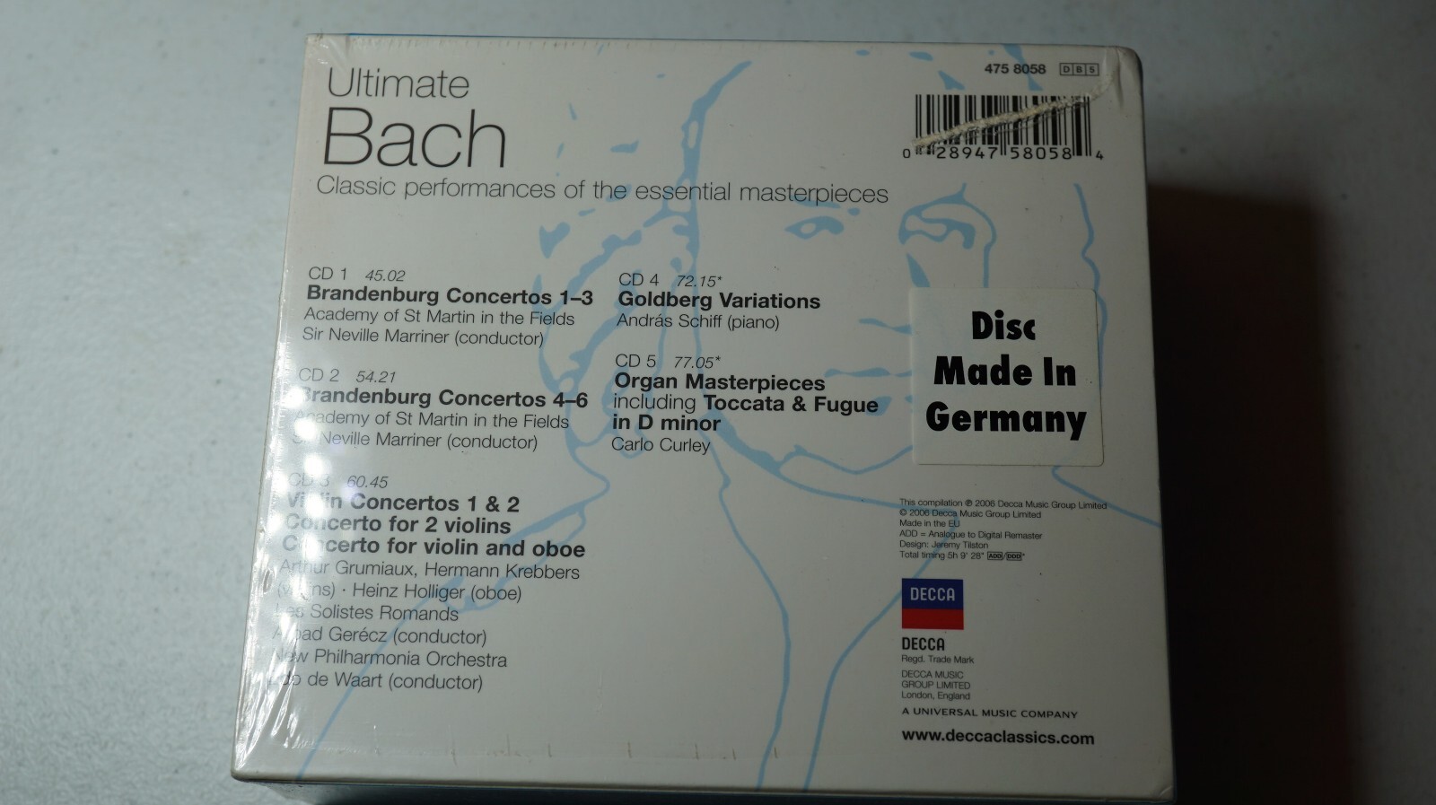 Ultimate Bach (CD, 5 Discs, Decca) for sale online | eBay