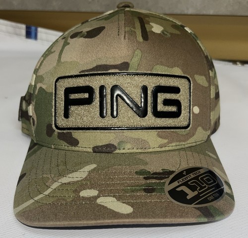 Ping MultiCam Camo Snapback Hat with American Flag Patch NEW | eBay