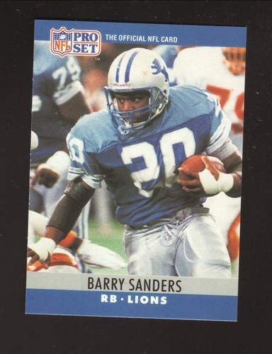 Barry Sanders--Detroit Lions--1990 Pro Set Football Card | eBay