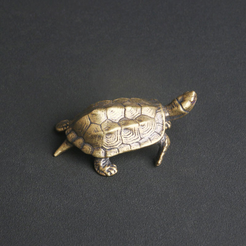 Brass Vintage Turtle Figurine Statue Home Ornaments Animal Figurines ...