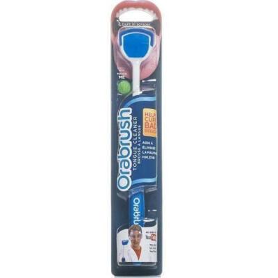 Orabrush Tongue Cleaner Fresh Breath Brush With Scraper (Colours May ...