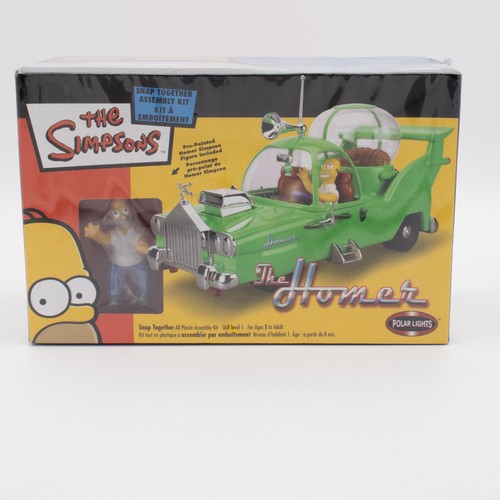 The Simpsons THE HOMER Snap Together Model Kit Polar Lights Sealed Near ...