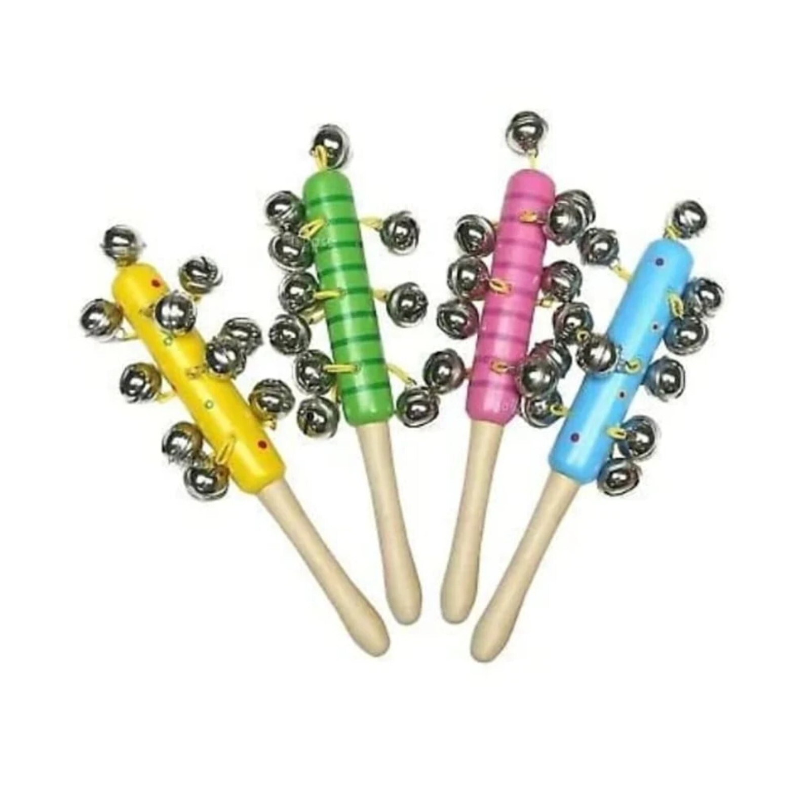 MUSICAL JINGLE BELL STICKS INSTRUMENTS WITH ASSORTED COLOURS FOR KIDS x ...