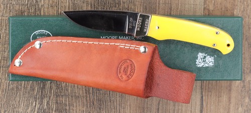 Moore Maker Knife #3100U Drop Point Hunter; 7" Delrin Scales, NEW and ...