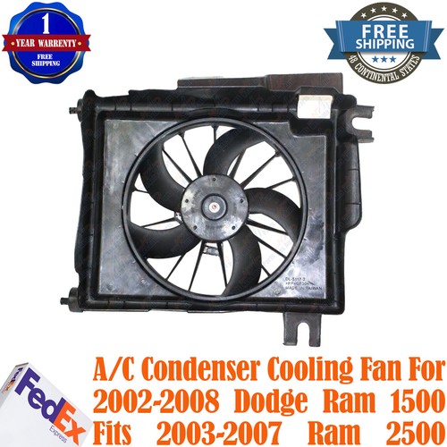 A/C Condenser Cooling Fan For 2002-2008 Dodge Ram 1500 Fits 2003-2007 ...