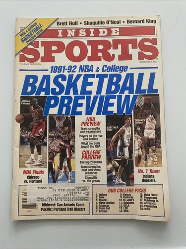 1991 NOVEMBER INSIDE SPORTS NHL RATINGS & INSIDE STUFF(CP116) | eBay