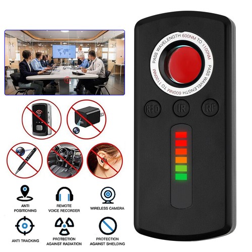 Anti-Spy Hidden Camera Wireless Detector Bug GPS Tracker Finder Scanner ...