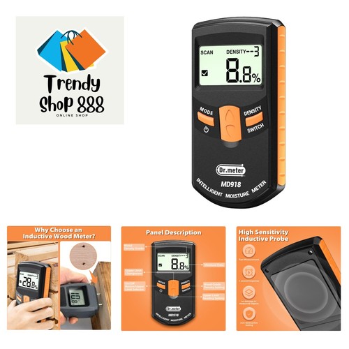 Pinless Wood Moisture Meter, Upgraded Version Inductive Pinless Tools ...