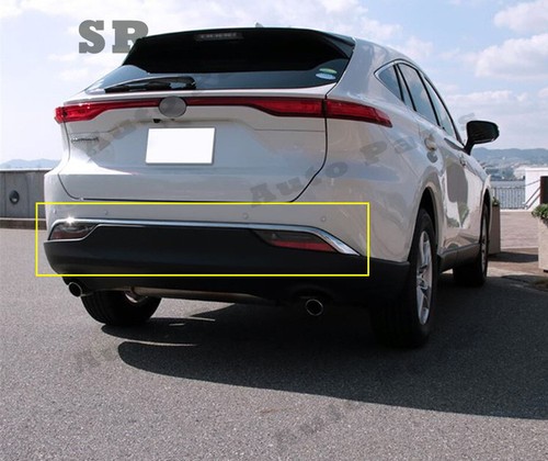 Rear Lower Bumper Chrome Style Cover Trim For 2020-2024 Toyota Harrier ...